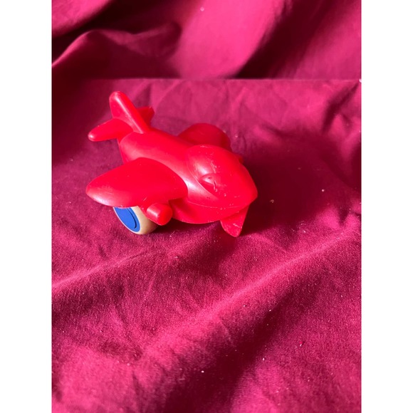 Toys | Vintage Toy Red Airplane Blue White Wheels | Poshmark